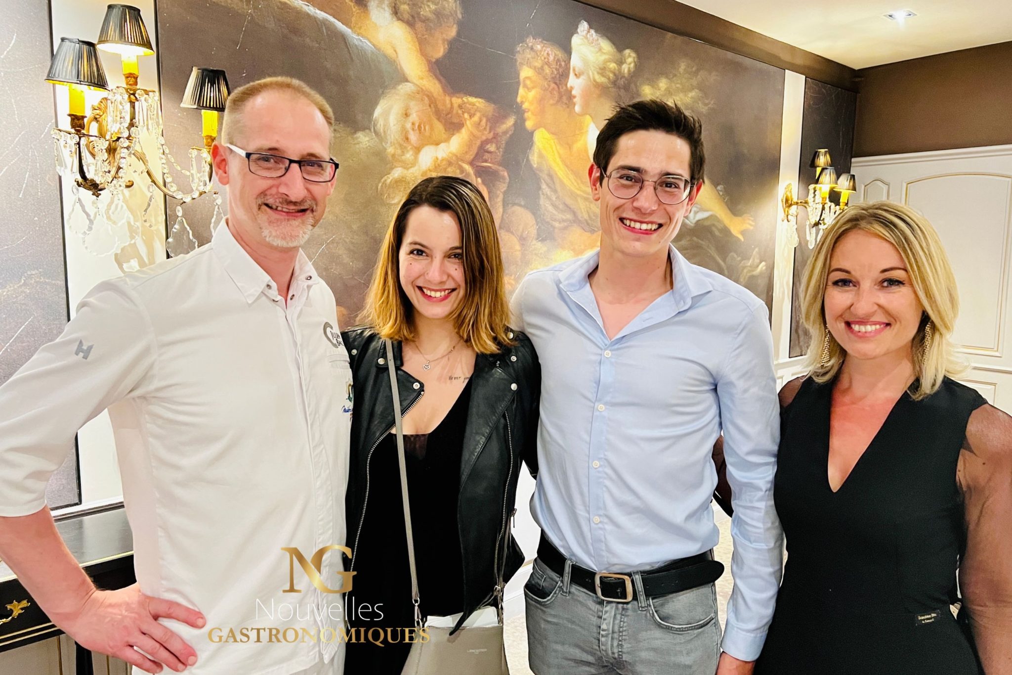 Xavier et Fiona Koenig avec Sandrine et Julien • Restaurant Julien Binz ...